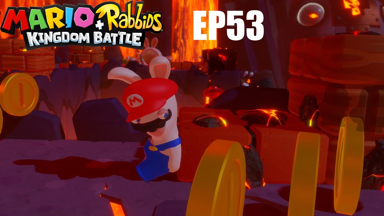 Let's Play Mario + Rabbids Kingdom Battle EP 53 Postgame: Lava Pit ...