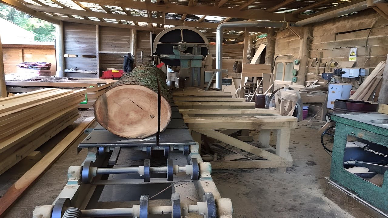 🔥Crazy Fast Sawmills Powerful Wood Cutting Machines with Skillful ...