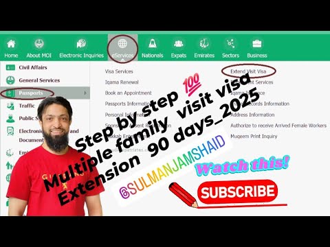 How to Extend Saudi Multiple Family Visit Visa for 90 Days Using Absher ...