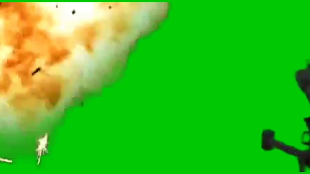 Green screen gun firing - YouTube