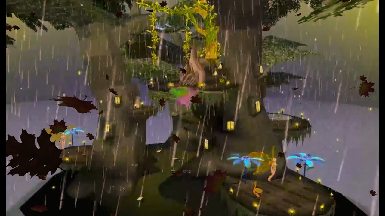 Animated Fairy Tree House Rain- Windy-Thunder!!! - YouTube