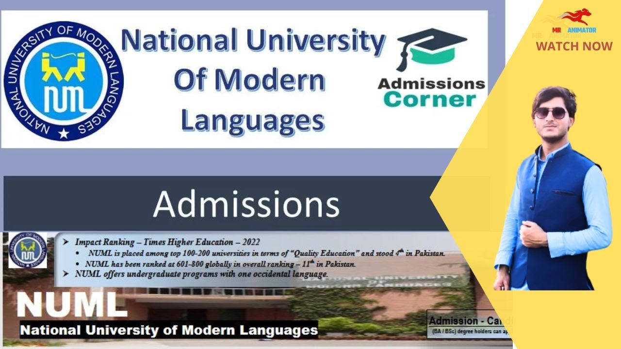 NUML University Admission | How To Apply In NUML In 2023 - YouTube