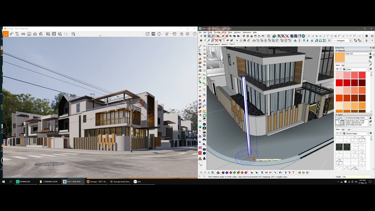 Enscape Custom Asset For Exterior-Render Ngoai Thất - YouTube