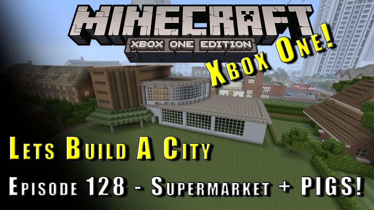 Minecraft :: Lets Build A City :: Supermarket + Pigs! :: E128 - YouTube