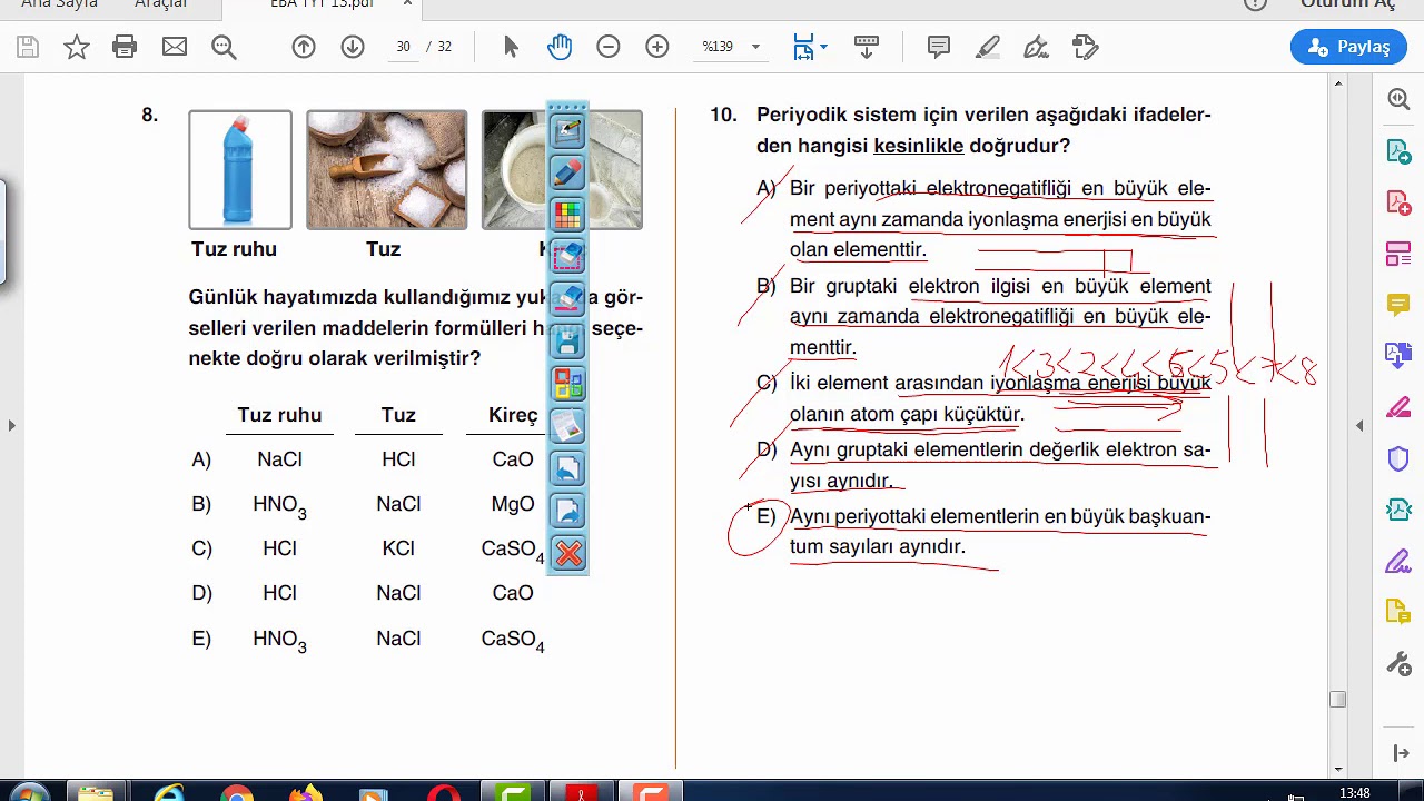 Kimya EBA TYT 13 - YouTube