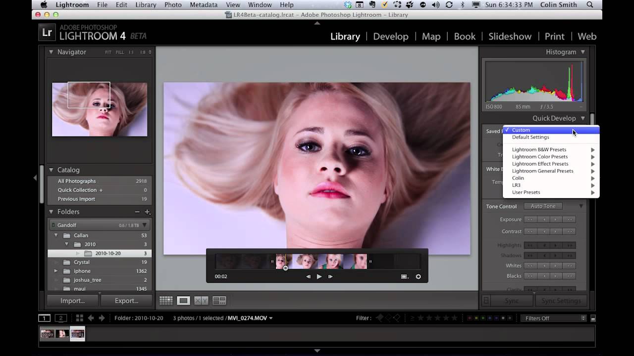 How to create color looks for video in Lightroom - YouTube