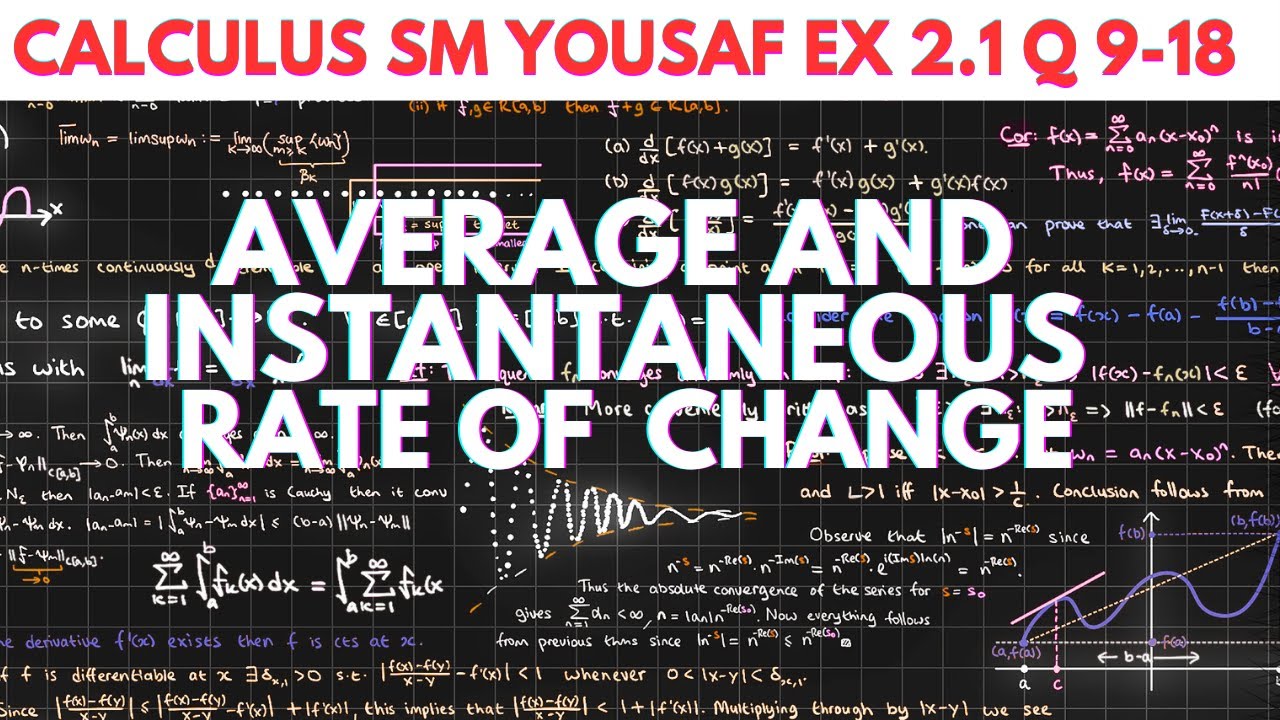 Calculus with Analytic Geometry S M Yusuf | Exercise 2.1 Q 9-18 ...