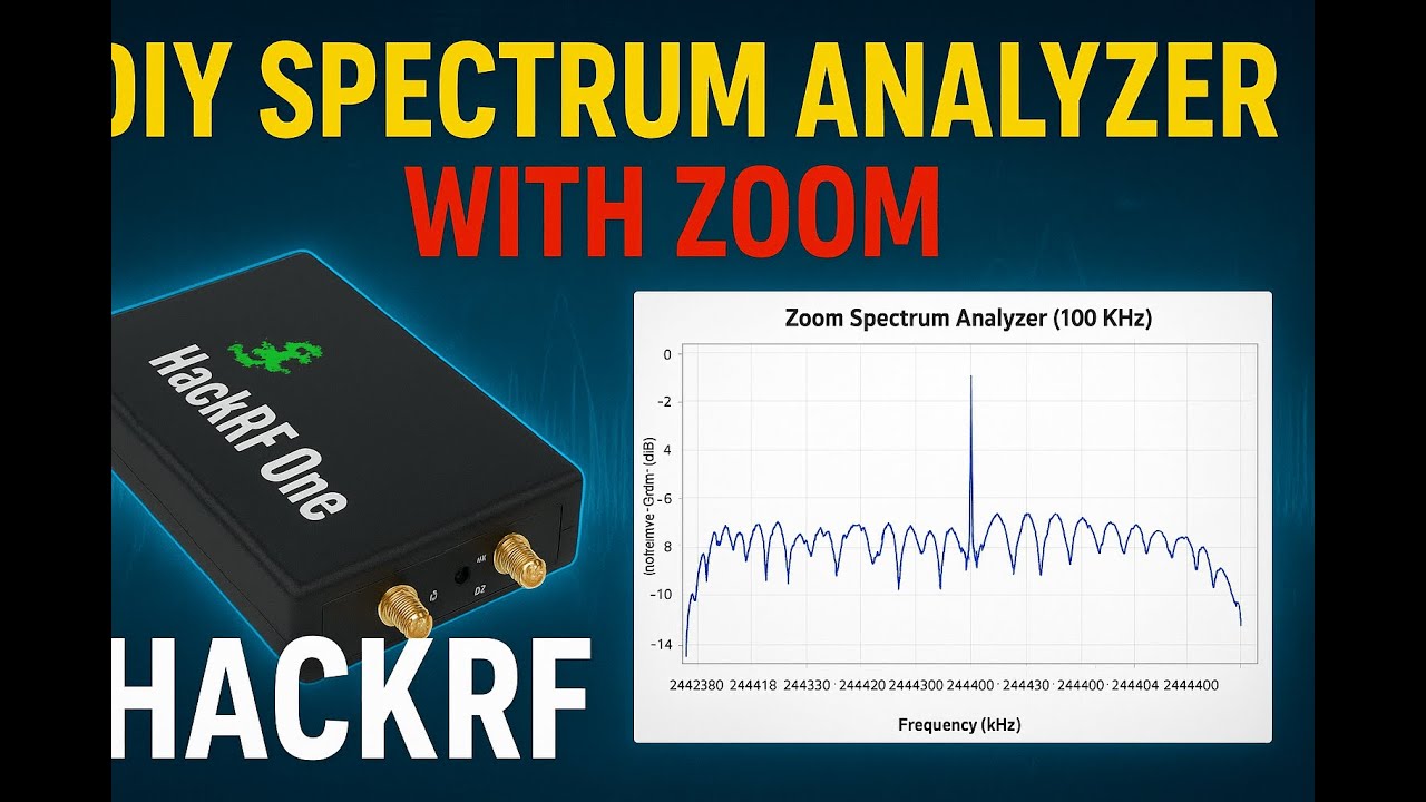 👉 "DIY Spectrum Analyzer with Zoom using HackRF + GNU Radio" - YouTube