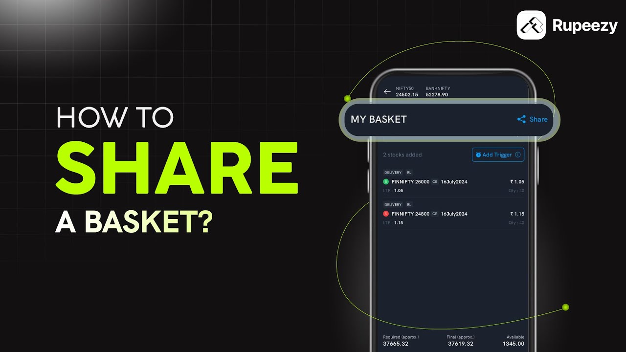 Share a Basket | Rupeezy Official | Trading and Investing App - YouTube