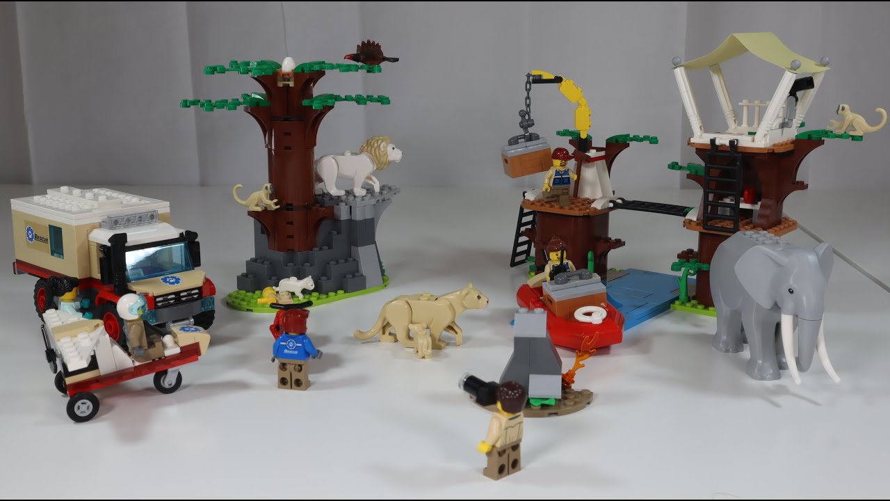 Lego City 60307 Wild Life Rescue Camp / Speed Build - YouTube