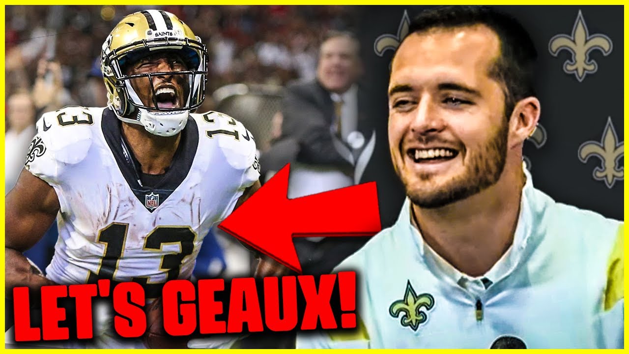 Saints Derek Carr HINTS at Michael Thomas COMEBACK! - YouTube