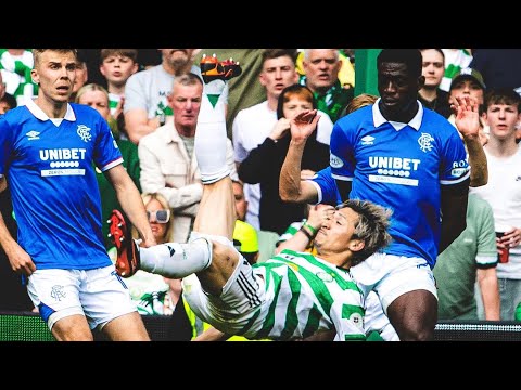 CRAZY !!! DAIZEN MEADA OVERHEAD KICK (CELTIC V RANGERS 3-1) !!! 