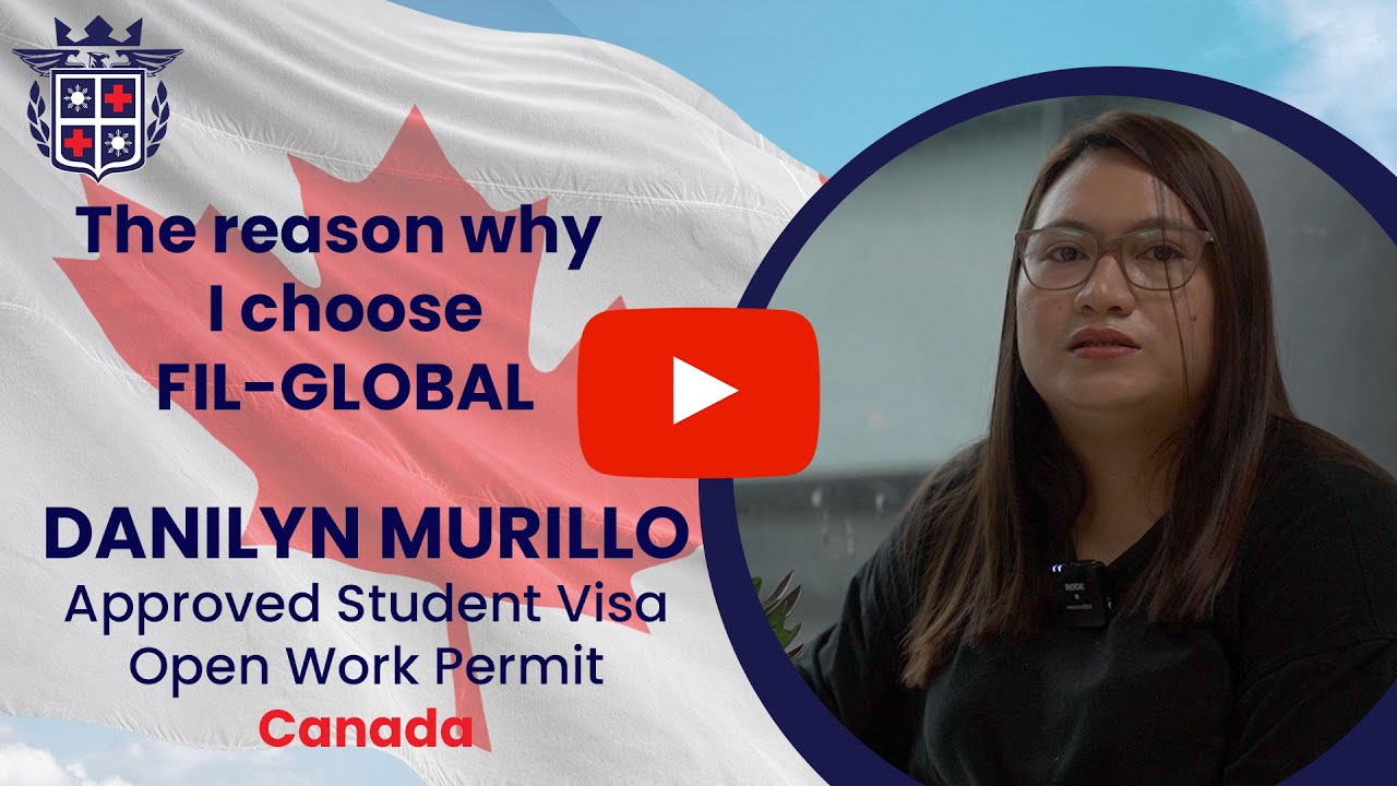 THE GREATEST CHOICE OF MS. DANILYN MURILLO | APPROVED STUDENT VISA IN ...