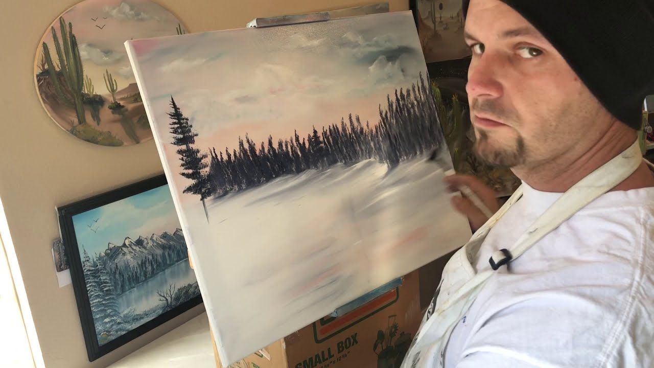 #Learn to #Paint a #stepbystep #UFO like #BobRoss #painting #tutorial ...