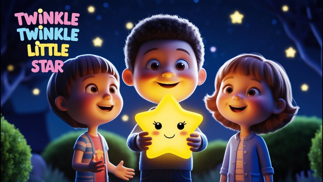 Twinkle Twinkle Little Star | Magical Starry Night Animation for Kids ...
