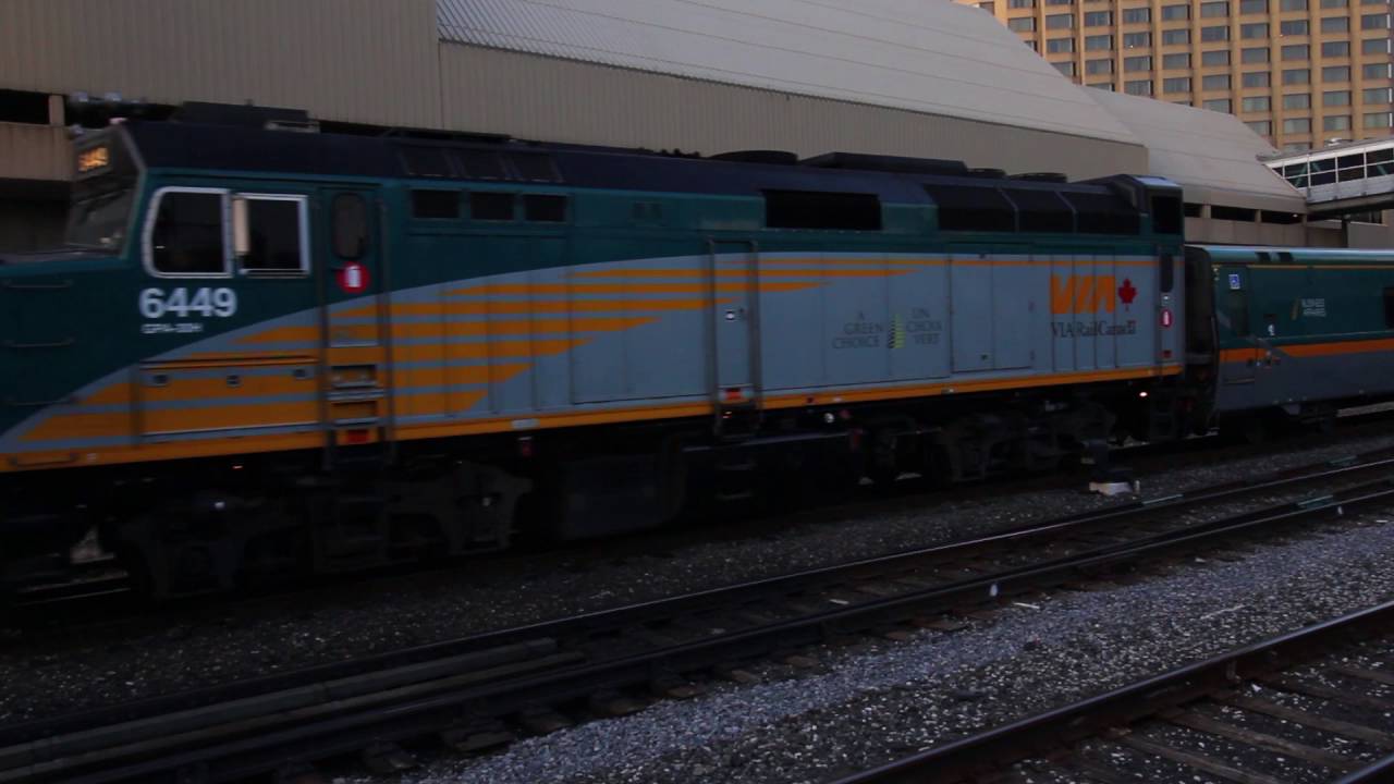VIA RAIL 6449 - YouTube