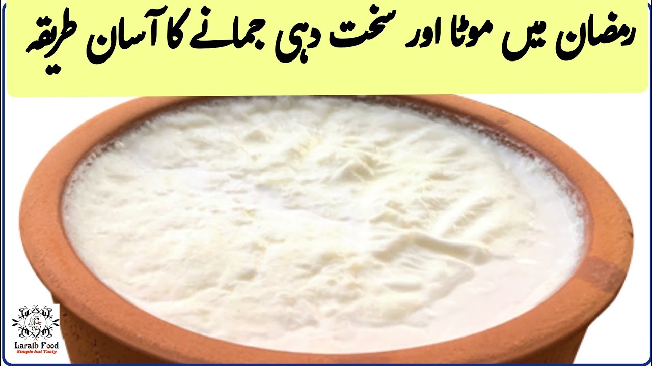 Dahi Banane Ka Tarika By Laraib Food | Dahi Bazar Jesi Jamane Ka Tarika ...