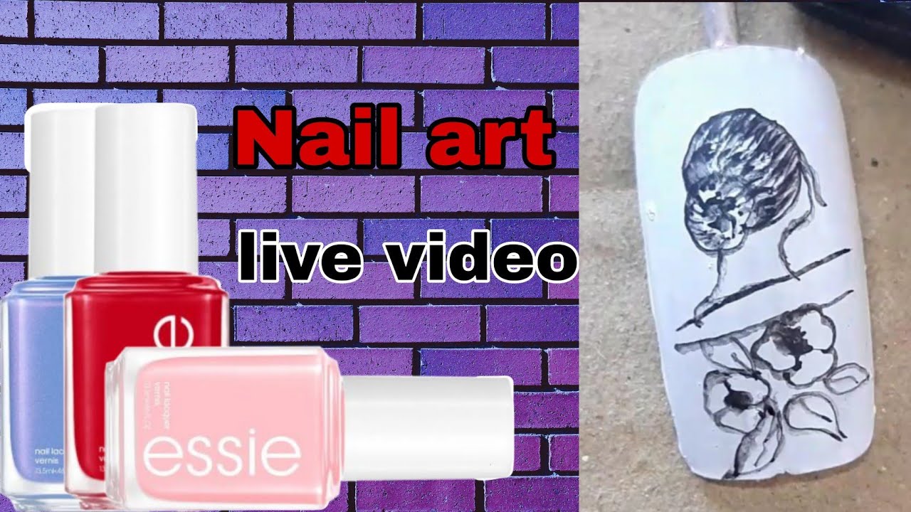 Beautiful girl nail art design | How do I draw on my nails? Maine nail ...