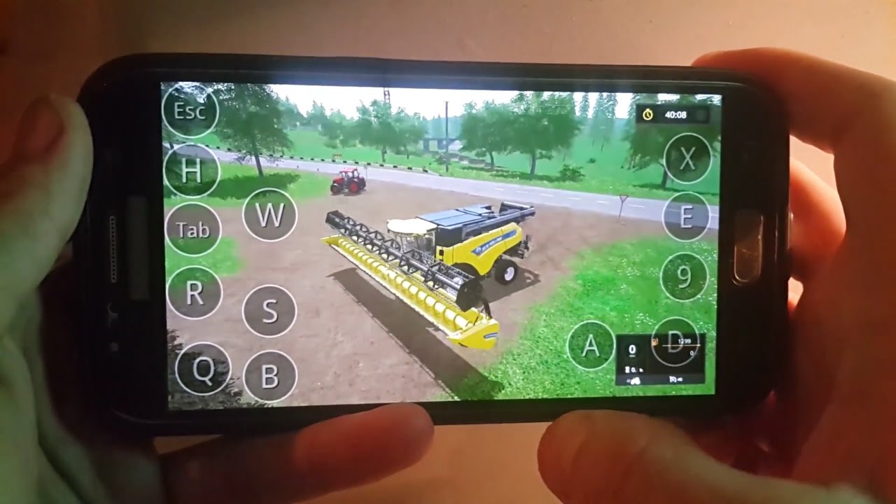 Farming simulator 2017 on Android(samsung galaxy s7) ep3.sosnovka map ...
