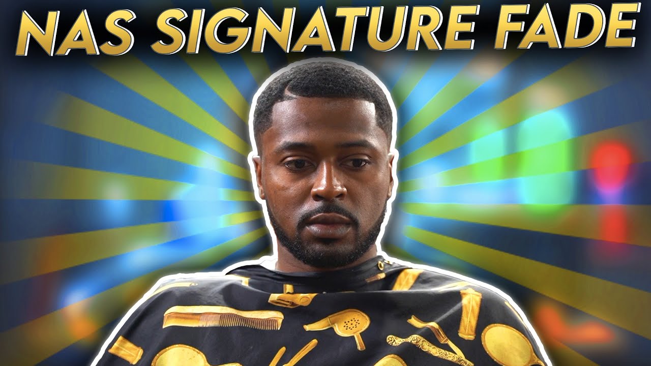 NAS SIGNATURE FADE | MEDIUM SKIN FADE HAIRCUT TUTORIAL!! - YouTube