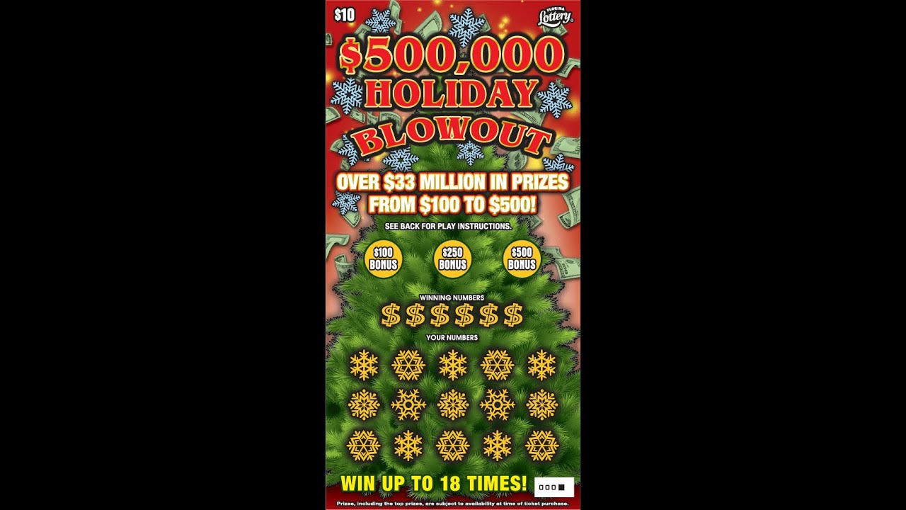 $10 - $500k HOLIDAY BLOWOUT - NEW TICKET TUESDAY! FLORIDA Lottery ...
