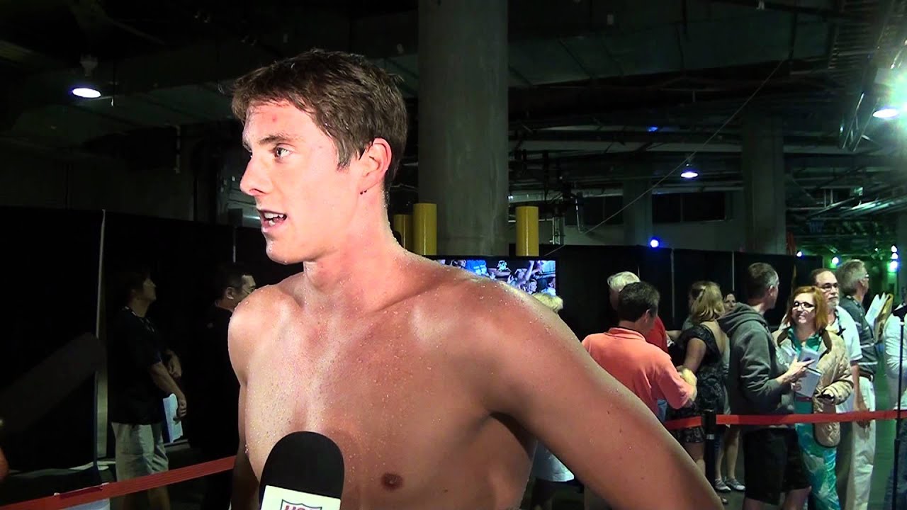 Conor Dwyer Mixed Zone Interview D6 200 IM - YouTube