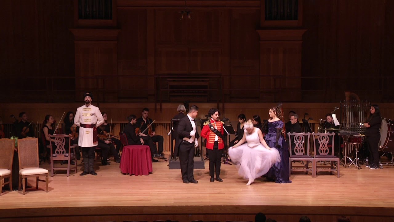 Linda Collazo performs as Prince Orlofsky in Act II of Die Fledermaus ...