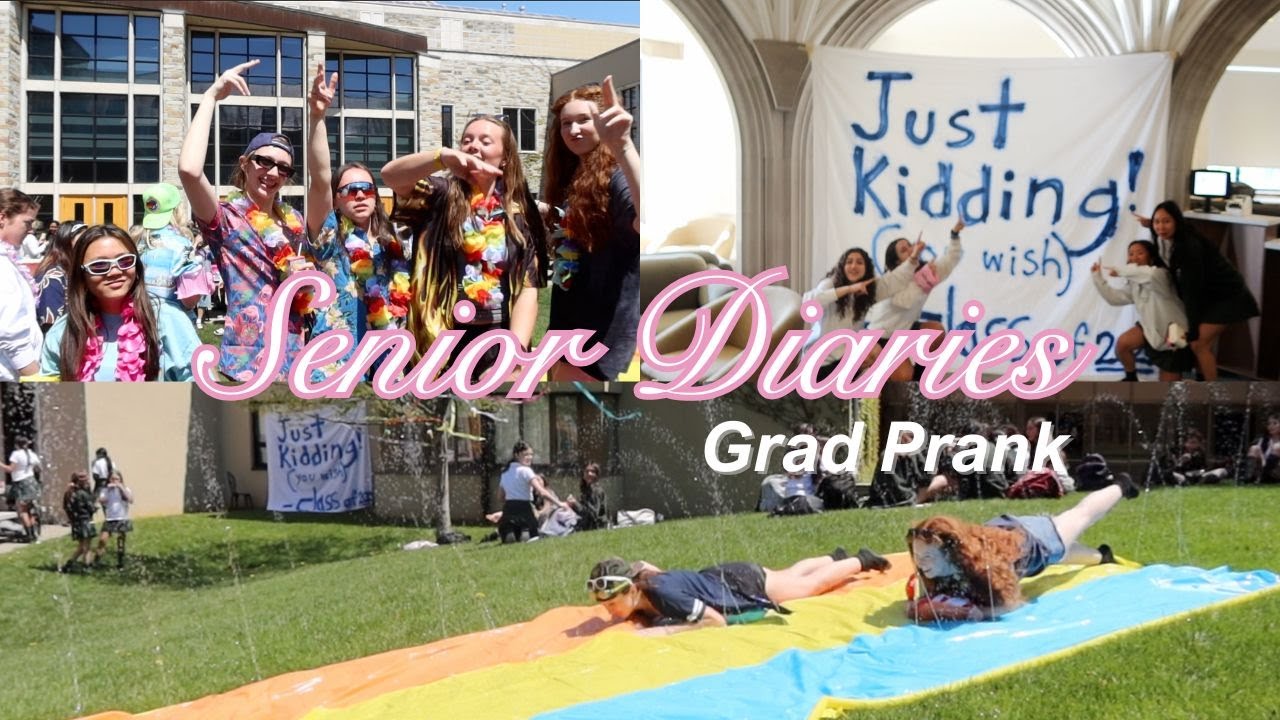GRAD PRANK ☆ Senior Diaries ☆ - YouTube