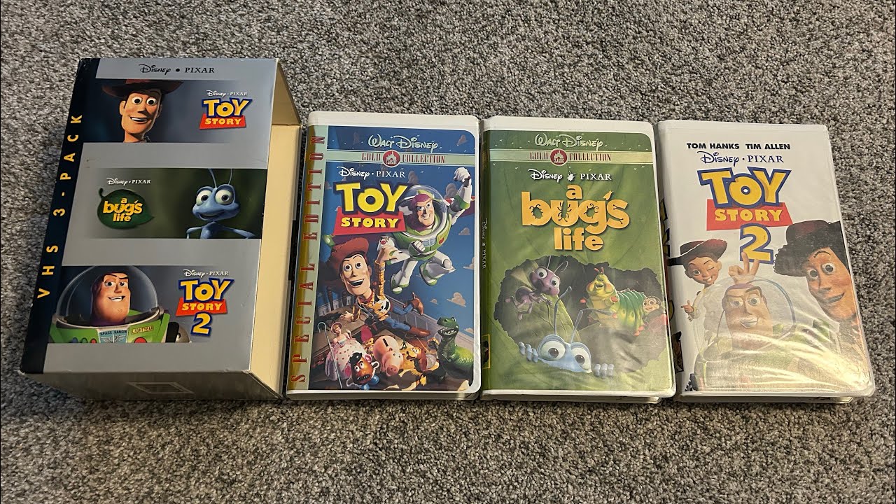 Disney & Pixar VHS 3-Pack Boxset Overview - YouTube