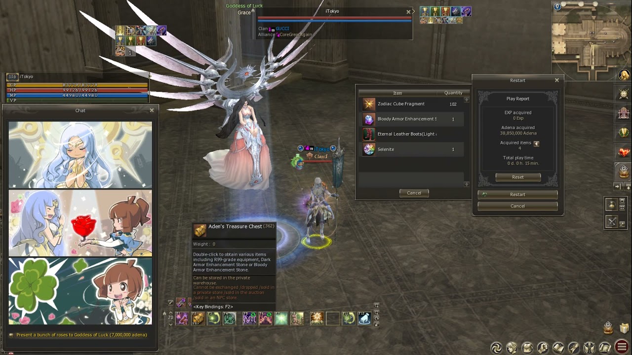 Lineage 2 - Healer Lucky - Aden Treasure Chest - YouTube