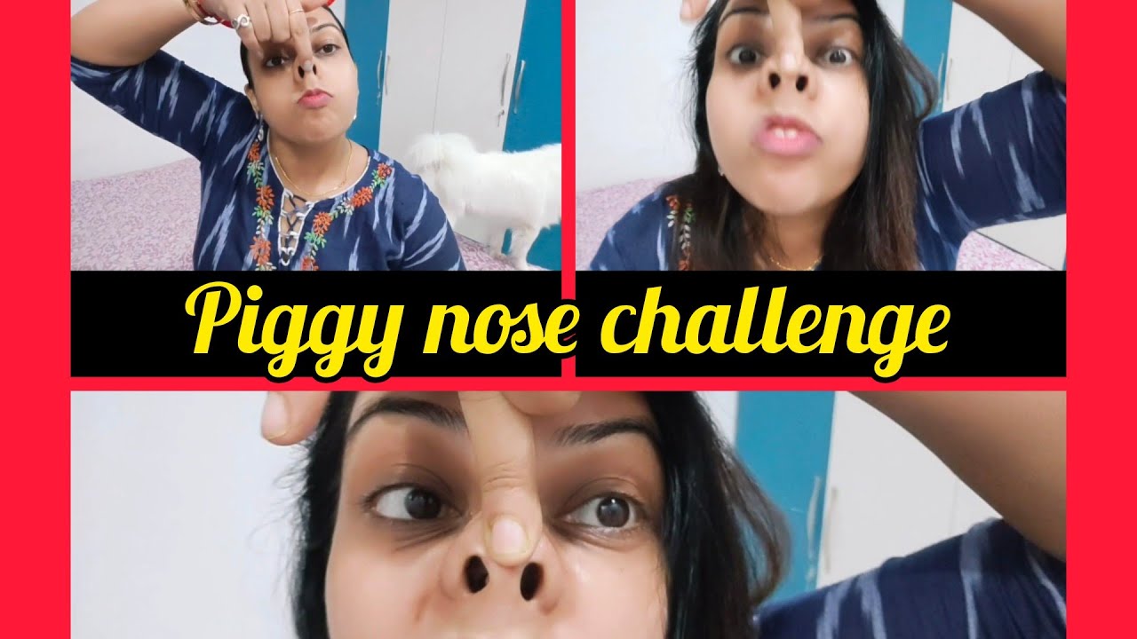 piggy nose challenge //funny video //Bengali Video //sreesupa parna's ...
