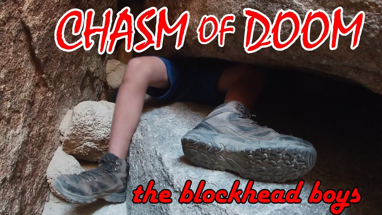 Chasm of Doom! Legendary cave in Joshua Tree, California. the blockhead ...