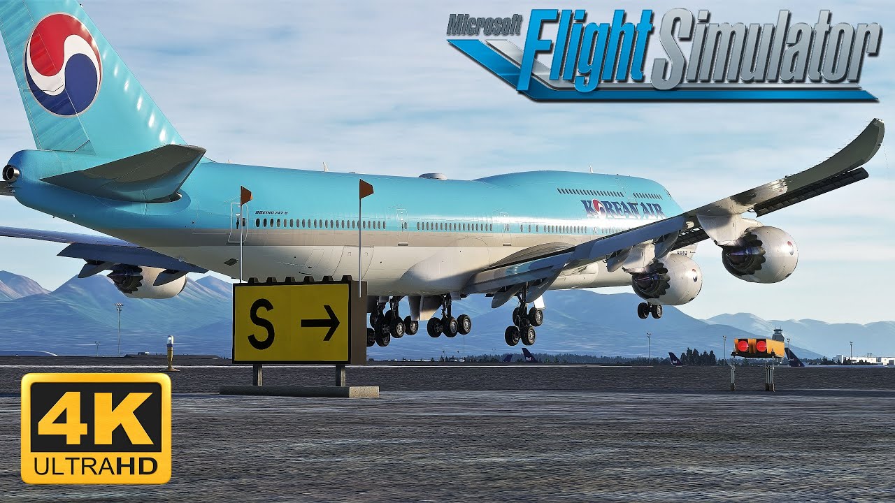 (4K) Microsoft Flight Simulator 2020 ULTRA GRAPHICS 747-8i Landing At ...