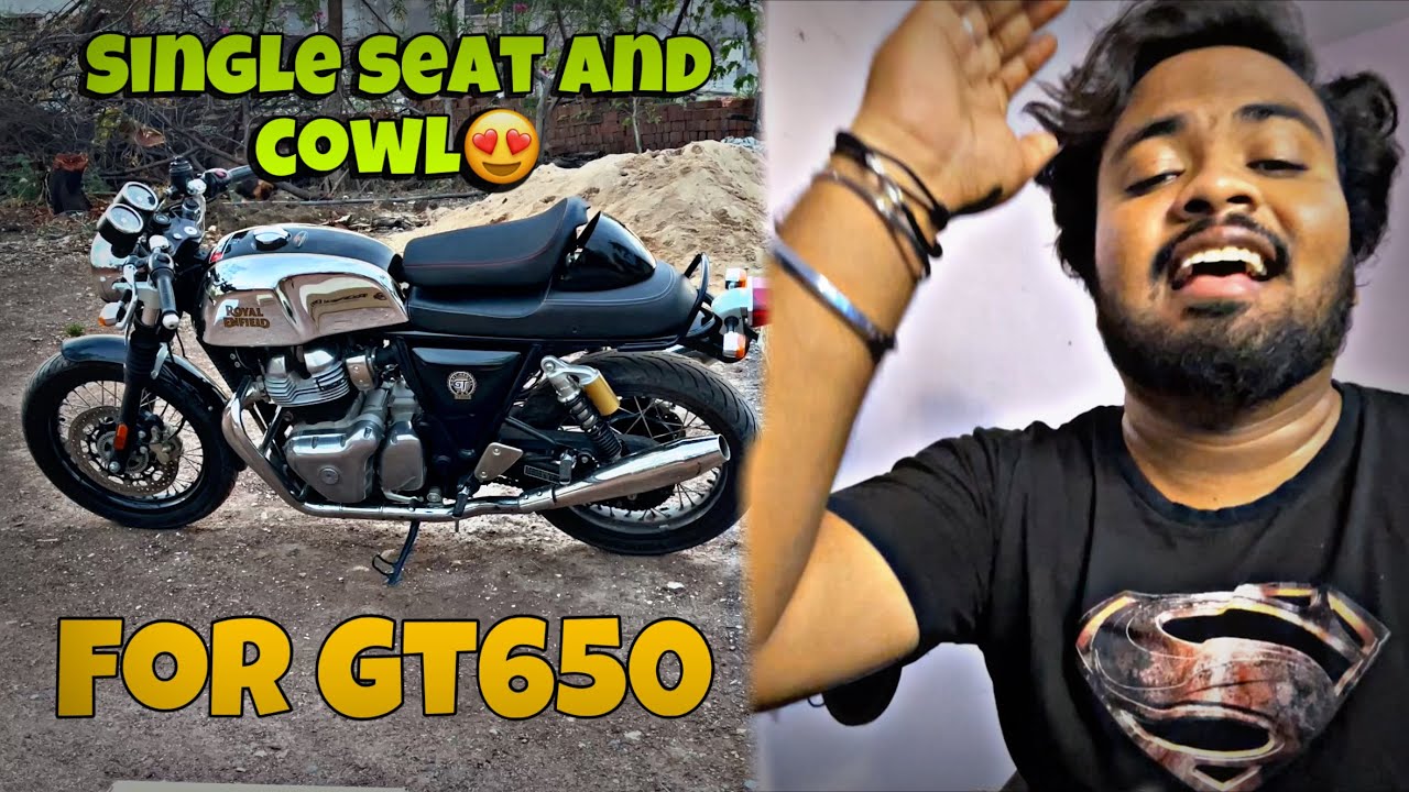 Finally apni GT650 ko single seat kardia😍 Modification complete single ...