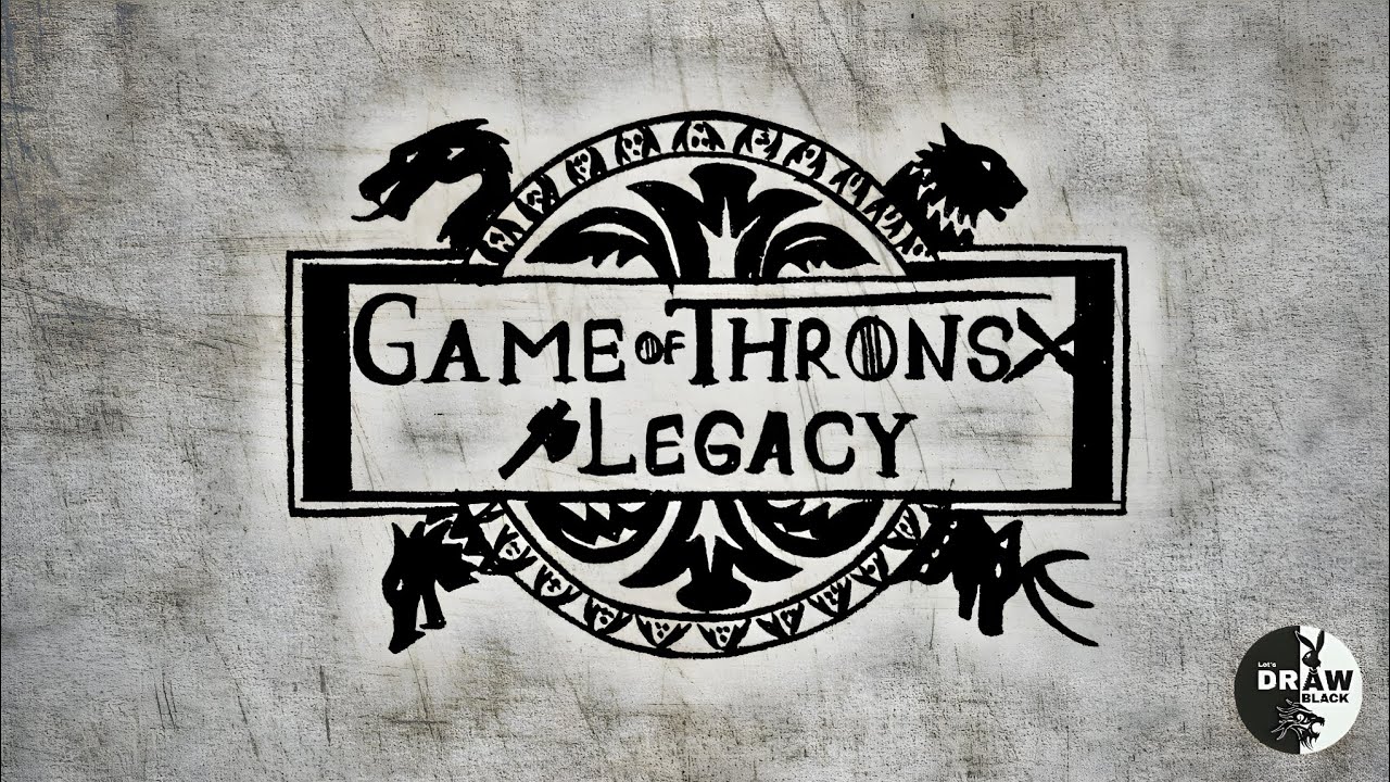 GAME of THRONES Logo Drawing: How to Draw GOT Logo Step by Step ...