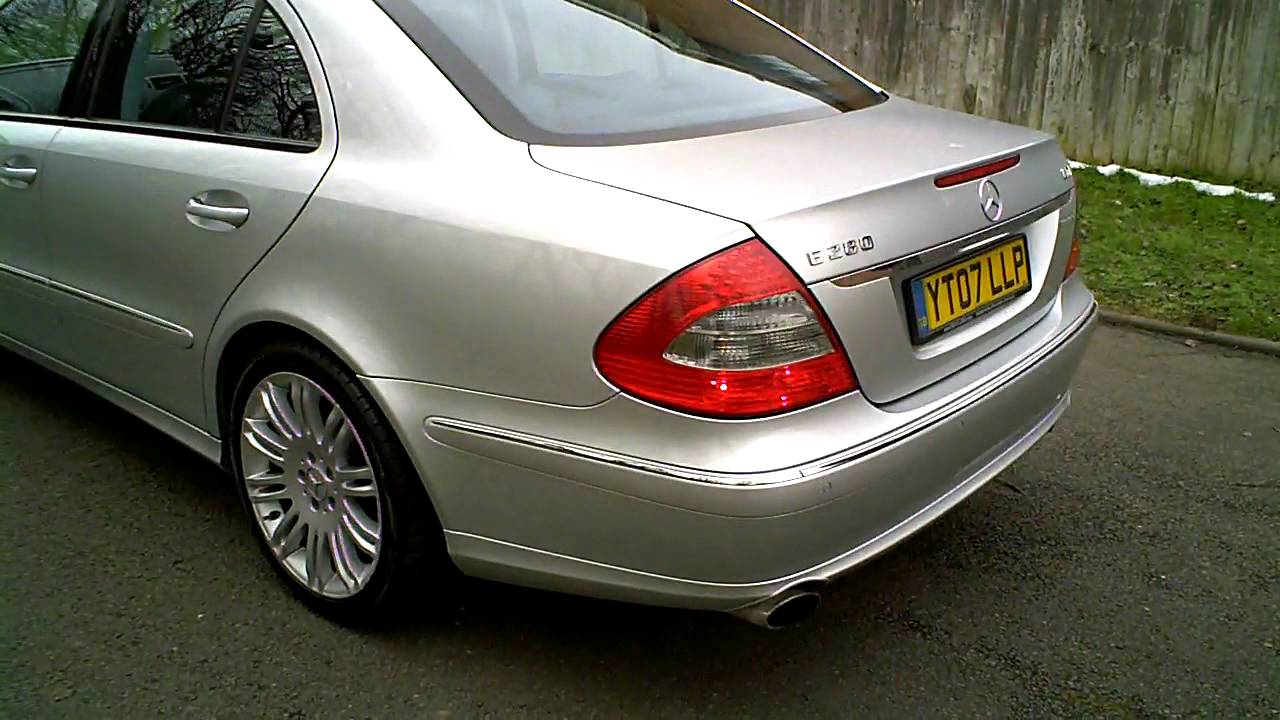 2007 MERCEDES E280 CDI SPORT SALOON SILVER MERCLAND.com - YouTube