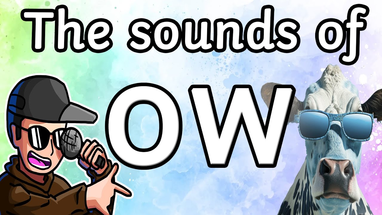 Phonics: OW. 'ow' as in grow & 'ow' as in cow. A spelling rule rap song ...