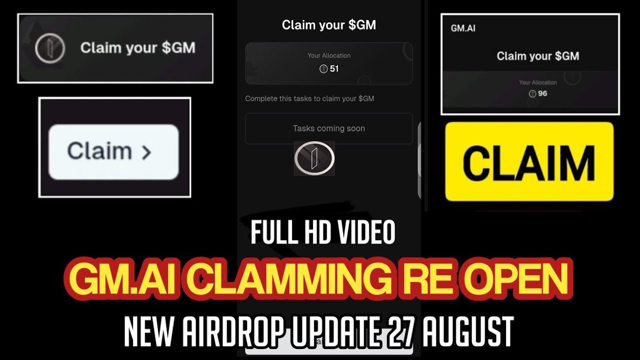 GM.AI | Claiming Re Open | CLAIM GM.AI convert to $GM | GM.AI airdrop update - YouTube
