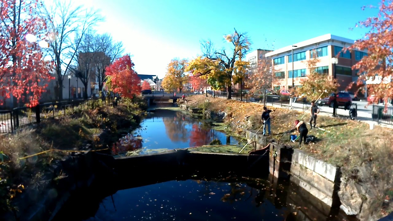 Timelapse cleaning of a Lowell canal - YouTube