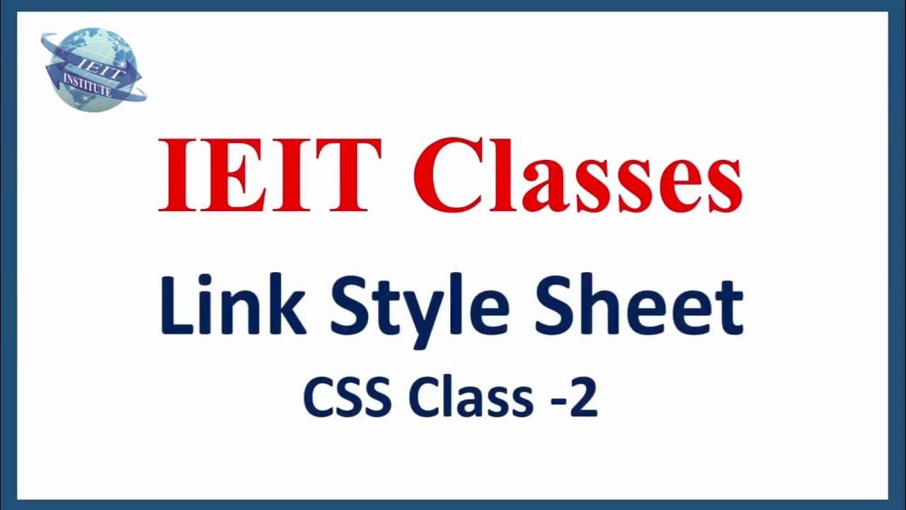 CSS Class 2 - YouTube