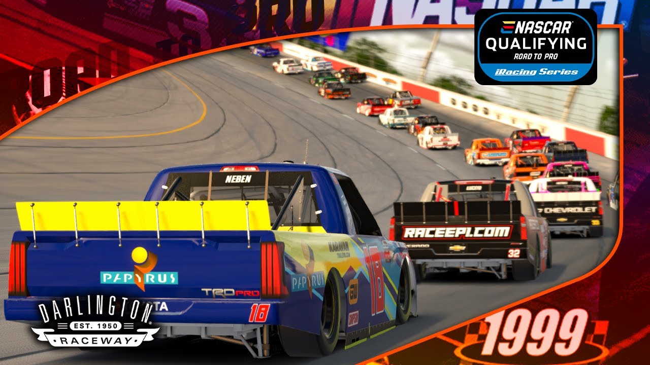 2023 Road to Pro Qualifying - Darlington - iRacing NASCAR - YouTube