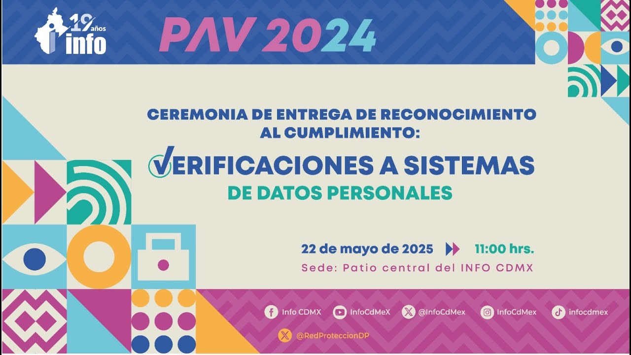 CEREMONIA DE ENTREGA DE RECONOCIMIENTO PAV 2024: VERIFICACIONES A ...
