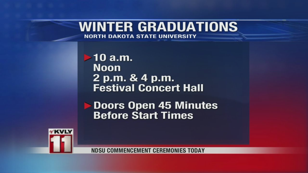 NDSU Commencement Ceremonies Today - YouTube