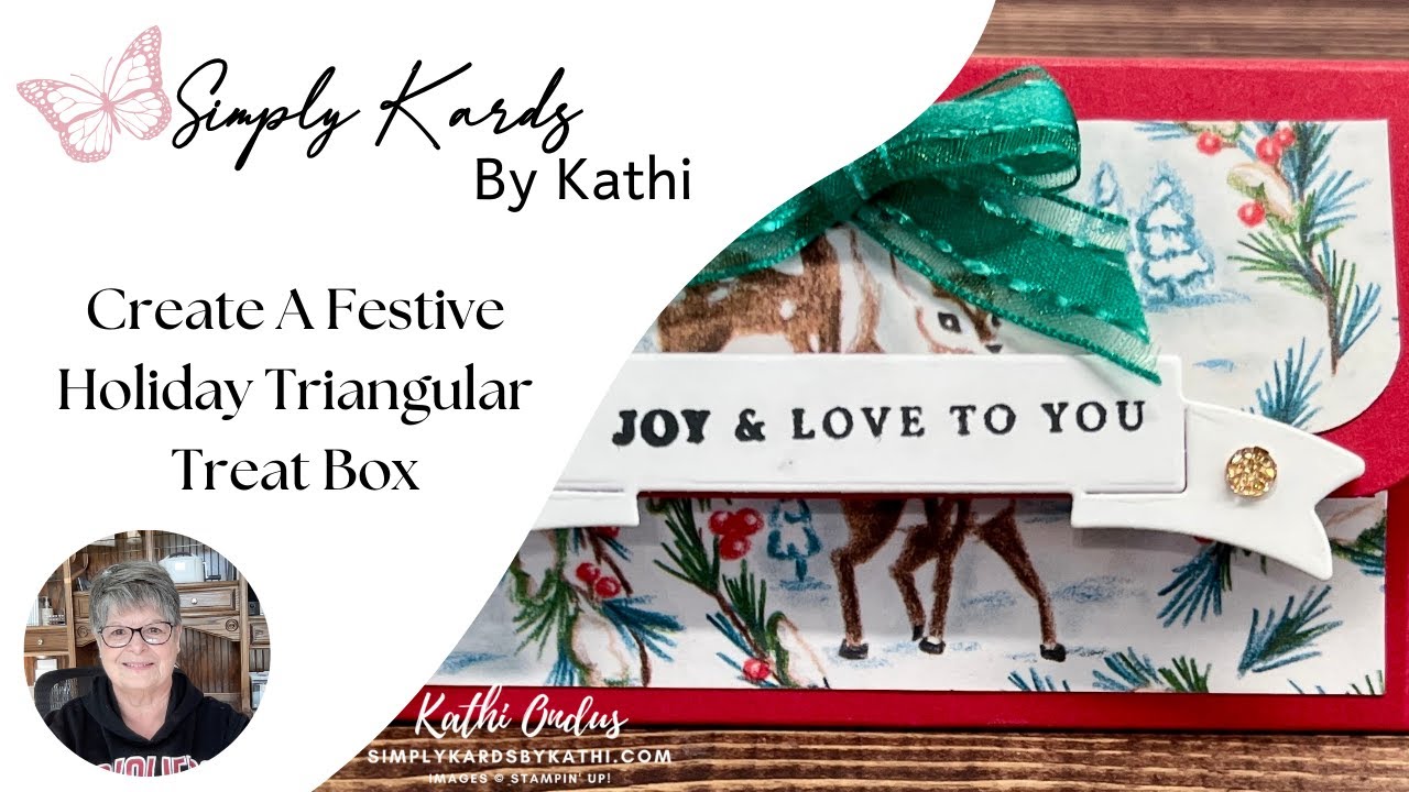 Make An Easy Holiday Triangular Treat Box - YouTube