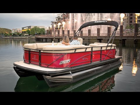 REGENCY 210 DL3 Pontoon Boat - YouTube