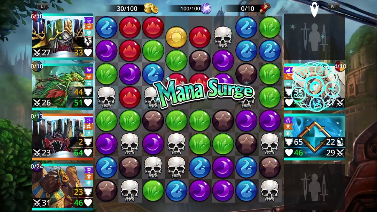 Gems of War: Budget Blue Pharos-Ra Team - YouTube