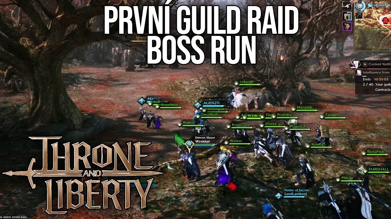 První GUILD RAID BOSS runy - THRONE AND LIBERTY - YouTube