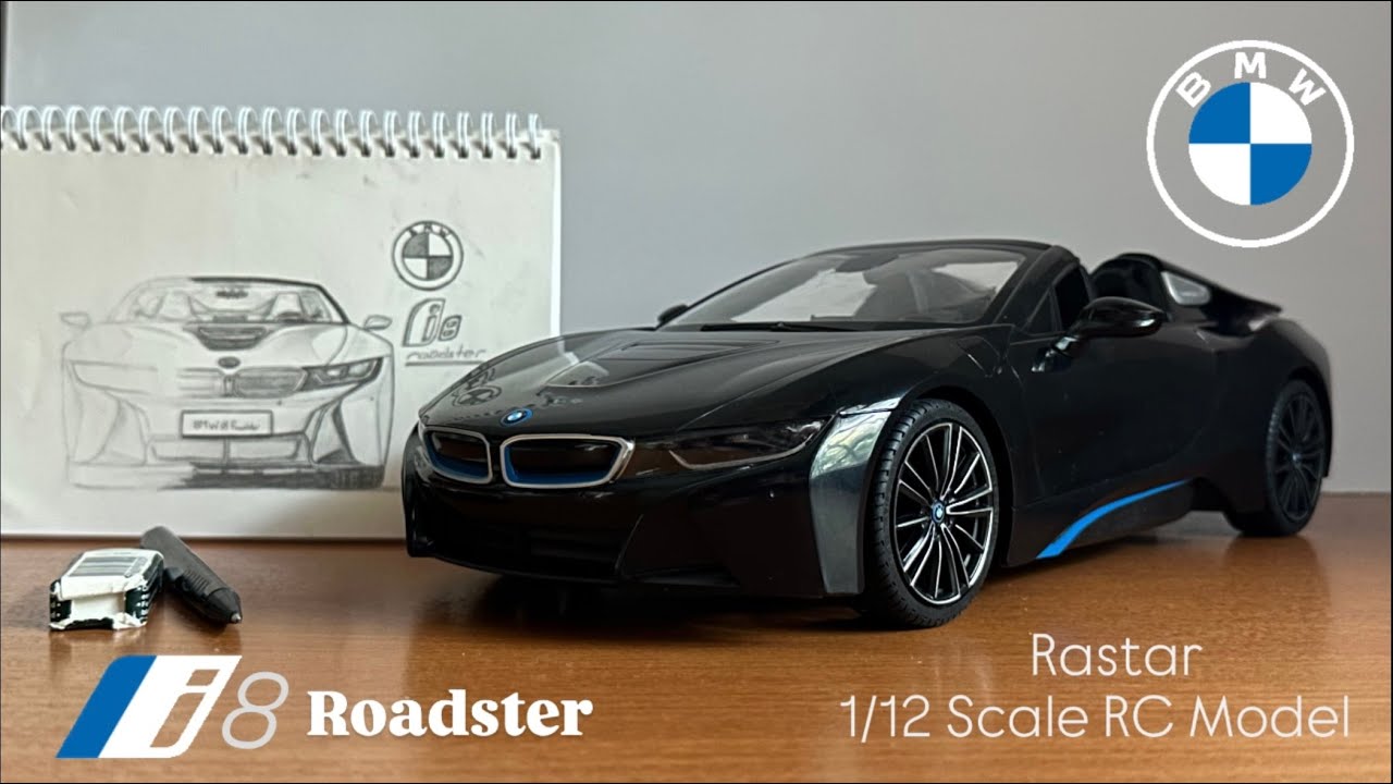 Rastar BMW i8 Roadster 1/12 Scale RC Model - YouTube