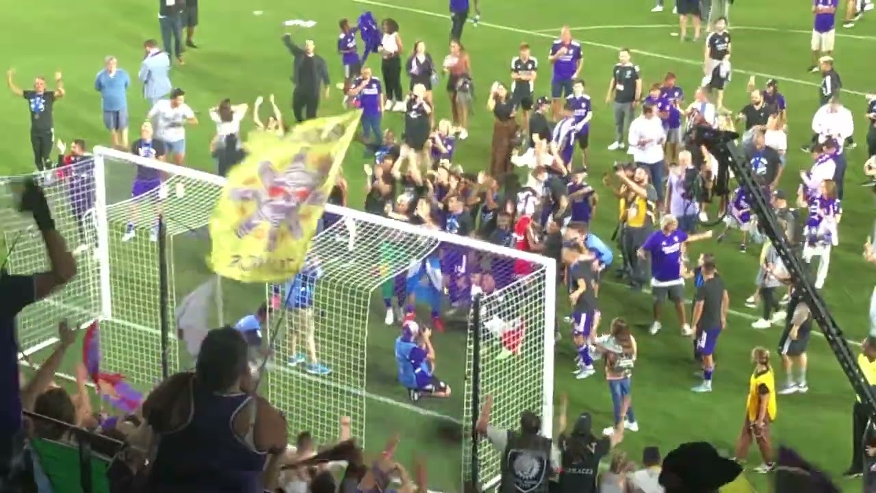 Orlando City Open Cup 2022 -- field celebration - YouTube