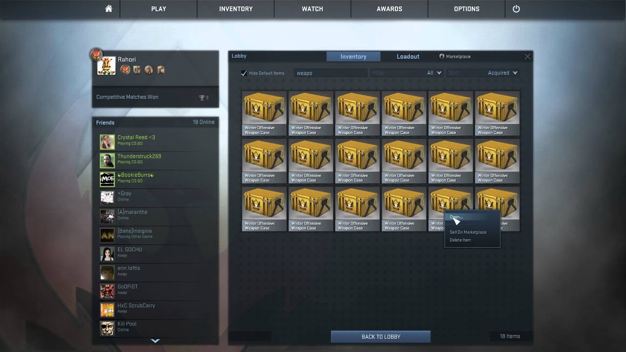 CSGO Case Opening 20 Winter Offensive Cases Great Open!!! - YouTube